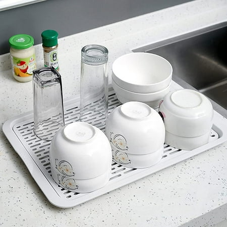 Anti Slip Serving Tray with Mat Plastic Serving Trays Rectangular Tray ...