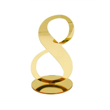 FRCOLOR 1-20 Numbers Wedding Table Numbers Acrylic Mirror Silver ...