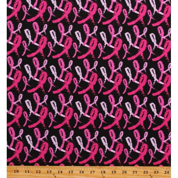 Breast Cancer Ribbon Fabric