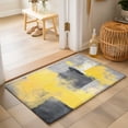Abstract Gradient Yellow Grey Art Rectangle Rug 2'x3' Watercolor Modern ...