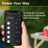 iHome 6 Outlet Smart Surge Protector Works with Alexa and Google Home ...