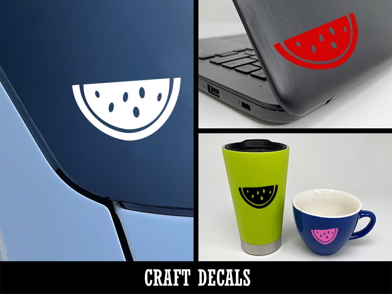 Watermelon Fruit Slice Craft Vinyl Indoor Outdoor Decal Sticker ...