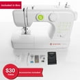 Singer® SM024 Mechanical Sewing Machine with 24 Stitch Options, LED ...