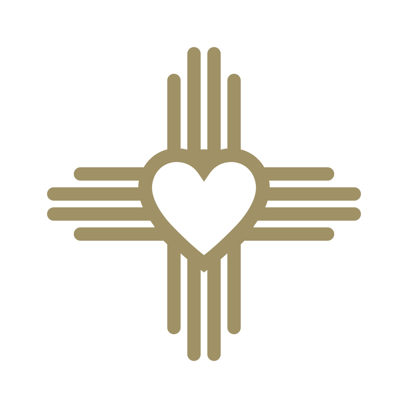 Zia Heart Symbol Sticker Decal Die Cut - Self Adhesive Vinyl ...