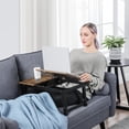 SONGMICS Laptop Desk for Bed or Sofa with Tilting Top, Breakfast ...