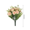 Artificial Flower Bouquet Home Decor, Faux Floral Arrangement Plastic ...
