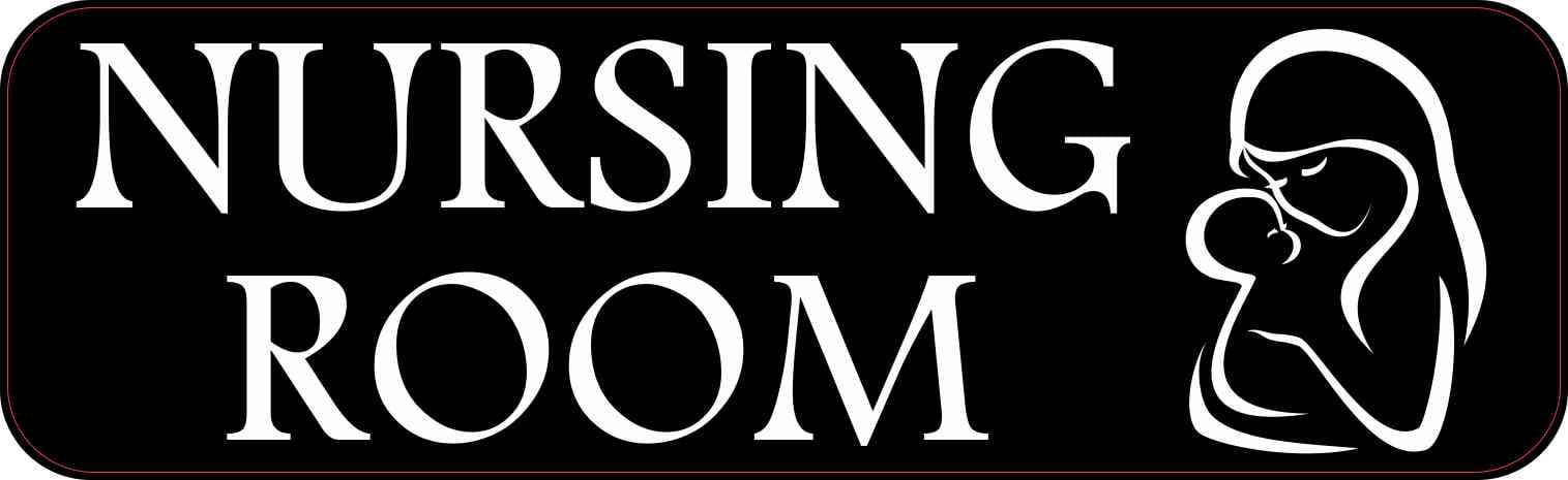 10in x 3in Nursing Room Sticker Vinyl Mother Nursery Sign Decal Door ...