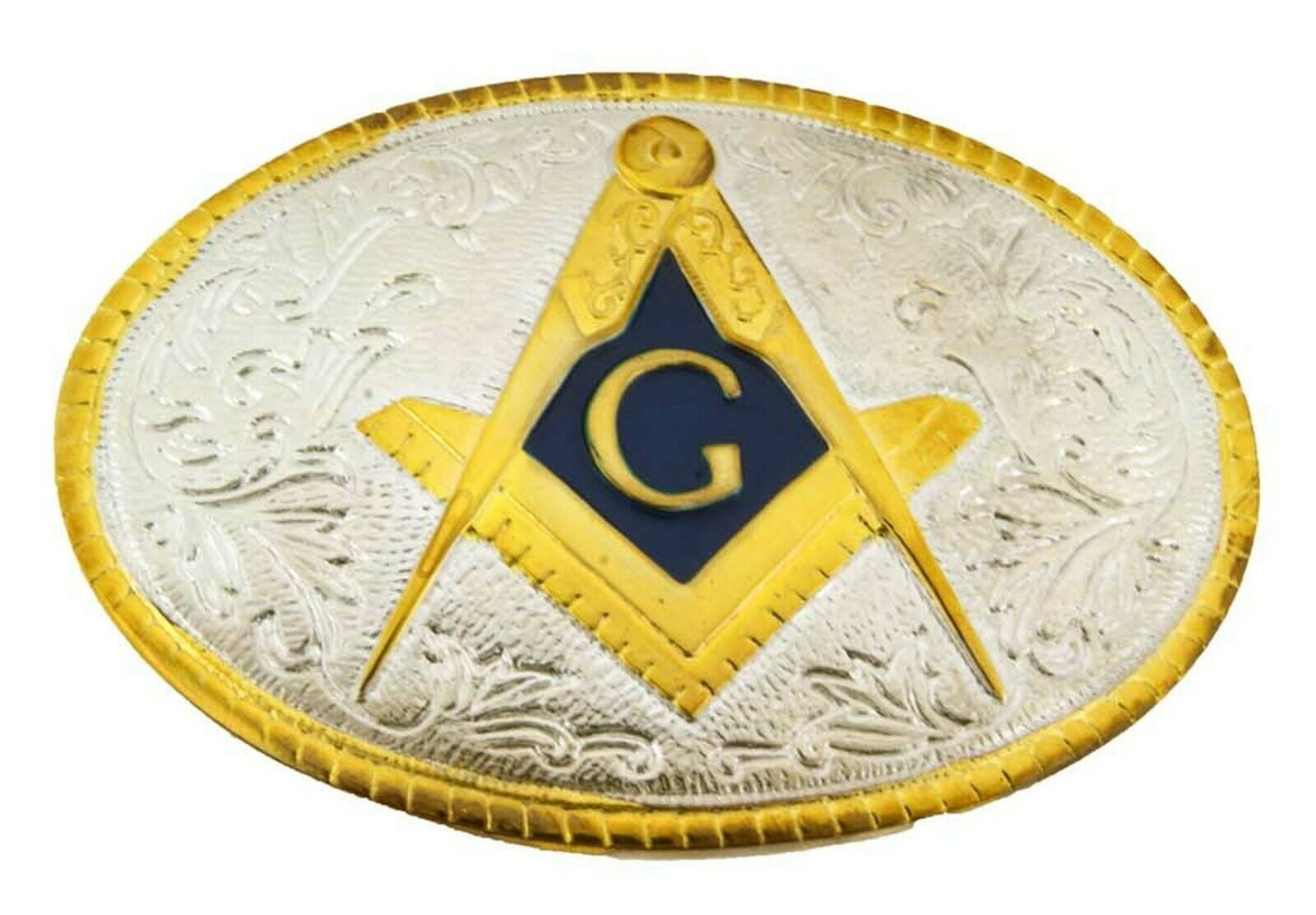 Mason Masonic Fraternal Compass Masonry Freemasonry Belt Buckle Gold ...