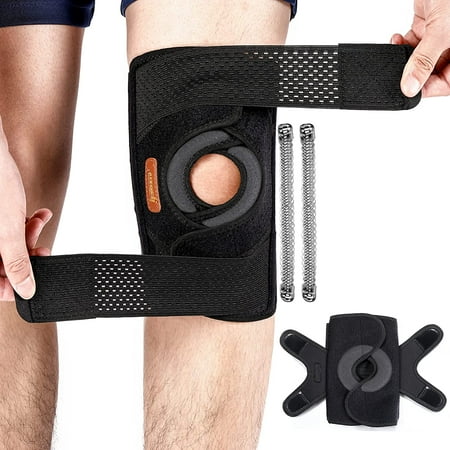 HTWO 2 Pack Thickened Pad & Wide Patella Knee Strap, Pain Relief ...