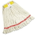 Rubbermaid Commercial Web Foot Wet Mops, Cotton/Synthetic, White, Small ...
