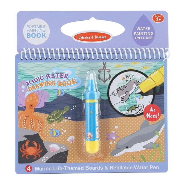 Water Coloring Book,Portable Children Coloring Painting Children ...
