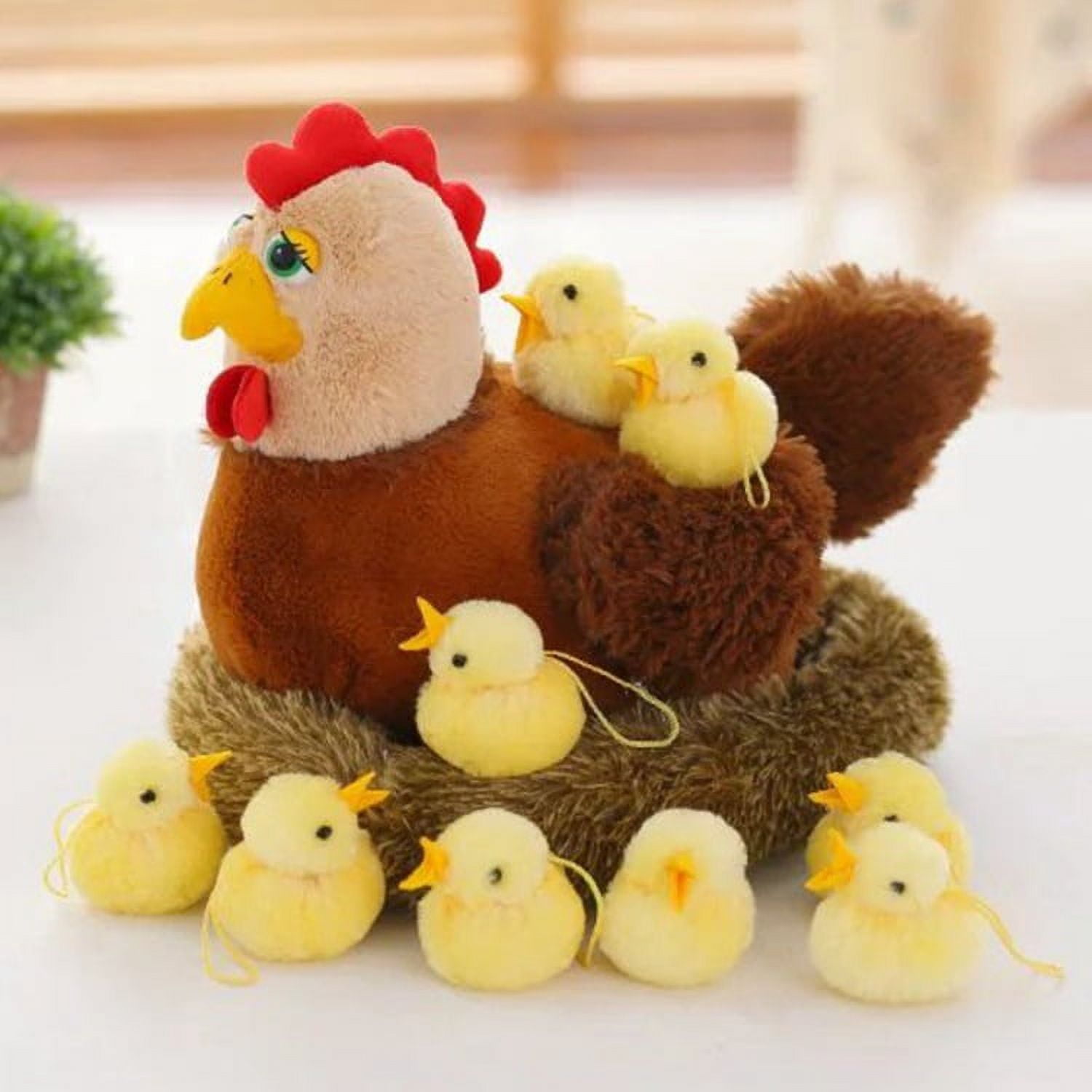 Click here for Generic Chicken Coop Hatching Chicks Plush Toy Hen... prices