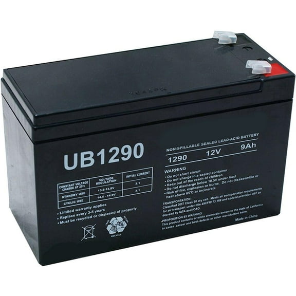 Universal UB1280 12V 8AH Sealed Lead Acid Battery, Spill Proof ...