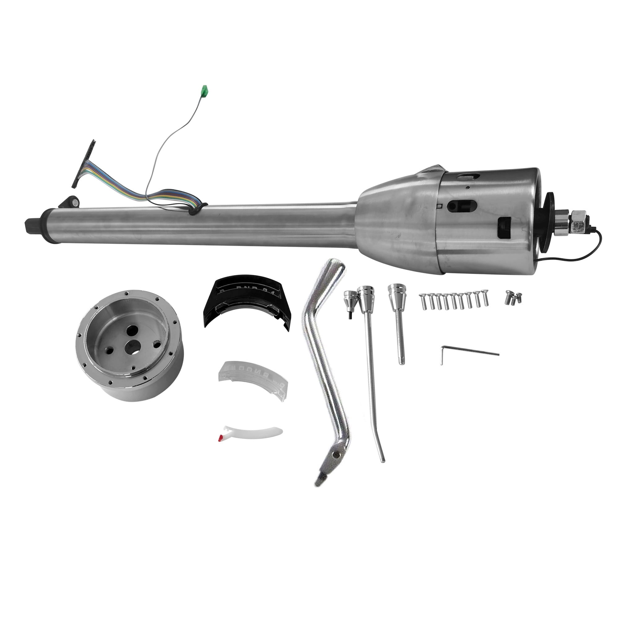 28" Steering Tilt Column Shift Indicator w/ 9 Hole No Key Wheel Adapter ...