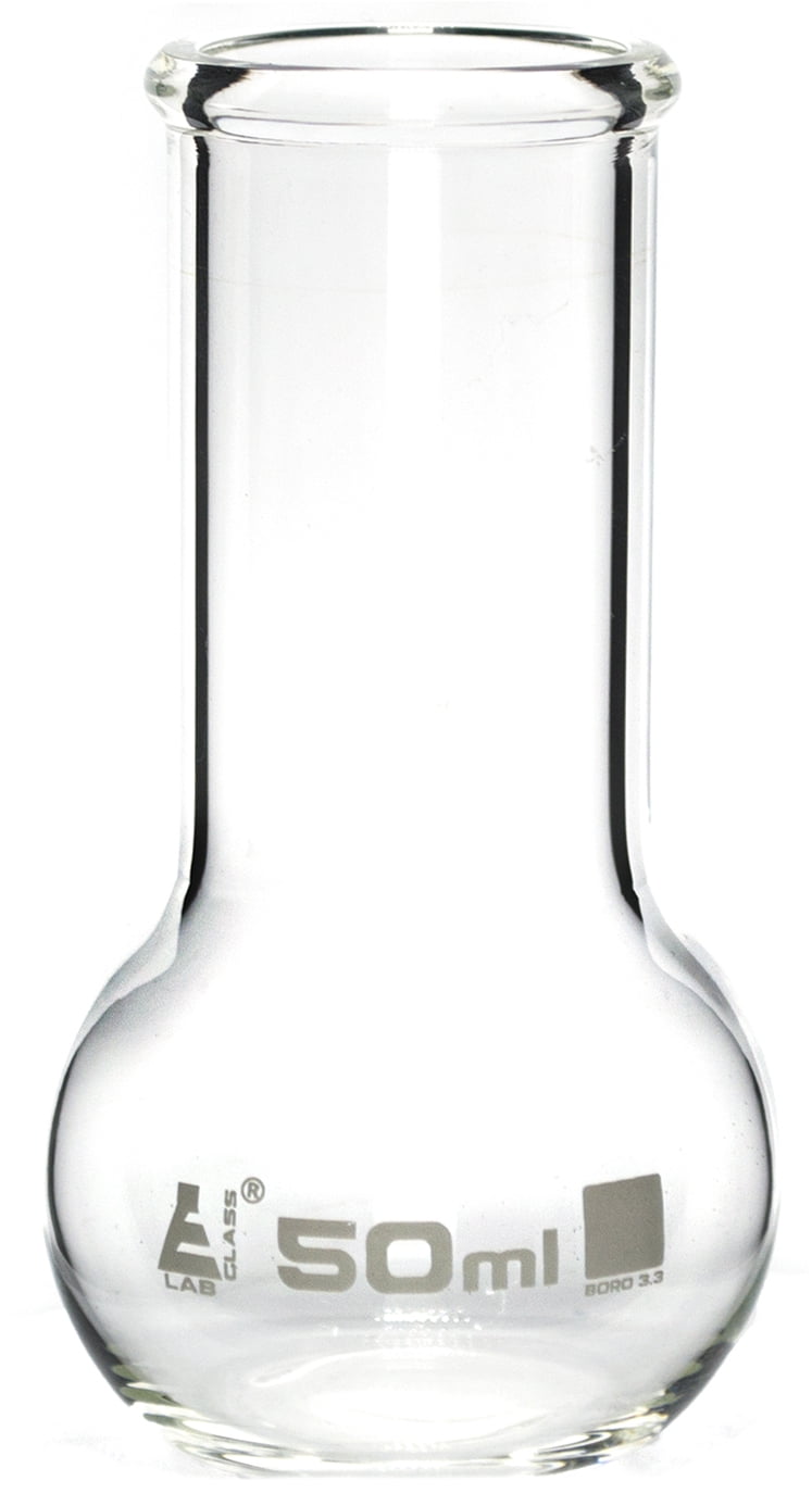 50ml Boiling Flask, Florence, Flat Bottom Borosilicate, Wide Neck with ...
