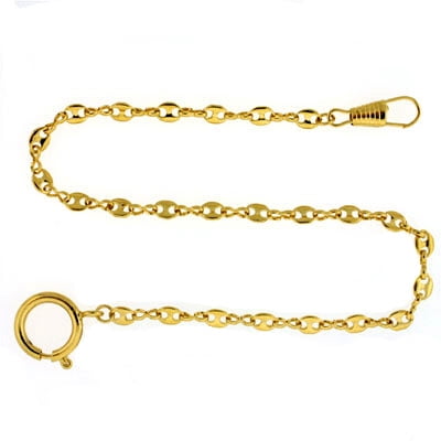 Pocket Watch Chain Fob Link Design Gold-Tone 14" - Walmart.com