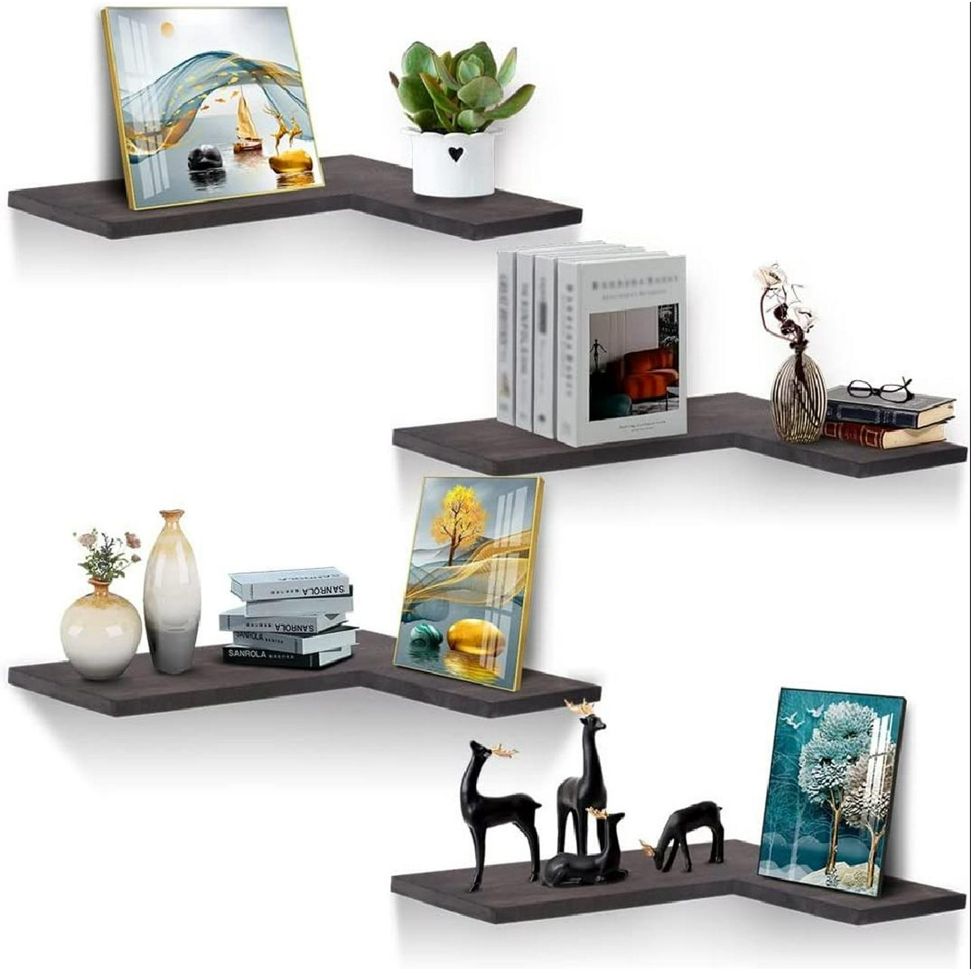 Attractive Unique Corner Wall Shelf Idea