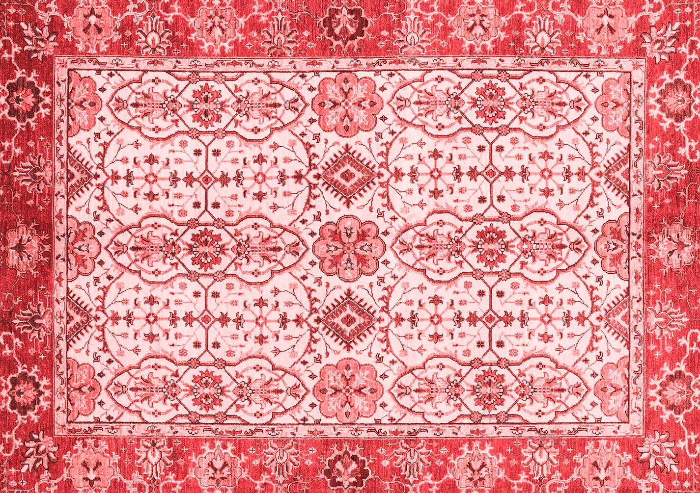Ahgly Company Indoor Rectangle Abstract Red Modern Area Rugs, 2' x 3 ...
