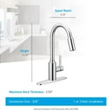 Moen 7882 Genta Lx Pull-Down Spray Kitchen Faucet - Chrome - Walmart.com