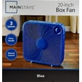 Mainstays 20-inch 3-Speed Box Fan, Model# FB50-16HL, Blue - Walmart.com