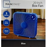 Mainstays 20-inch 3-Speed Box Fan, Model# FB50-16HL, Blue - Walmart.com