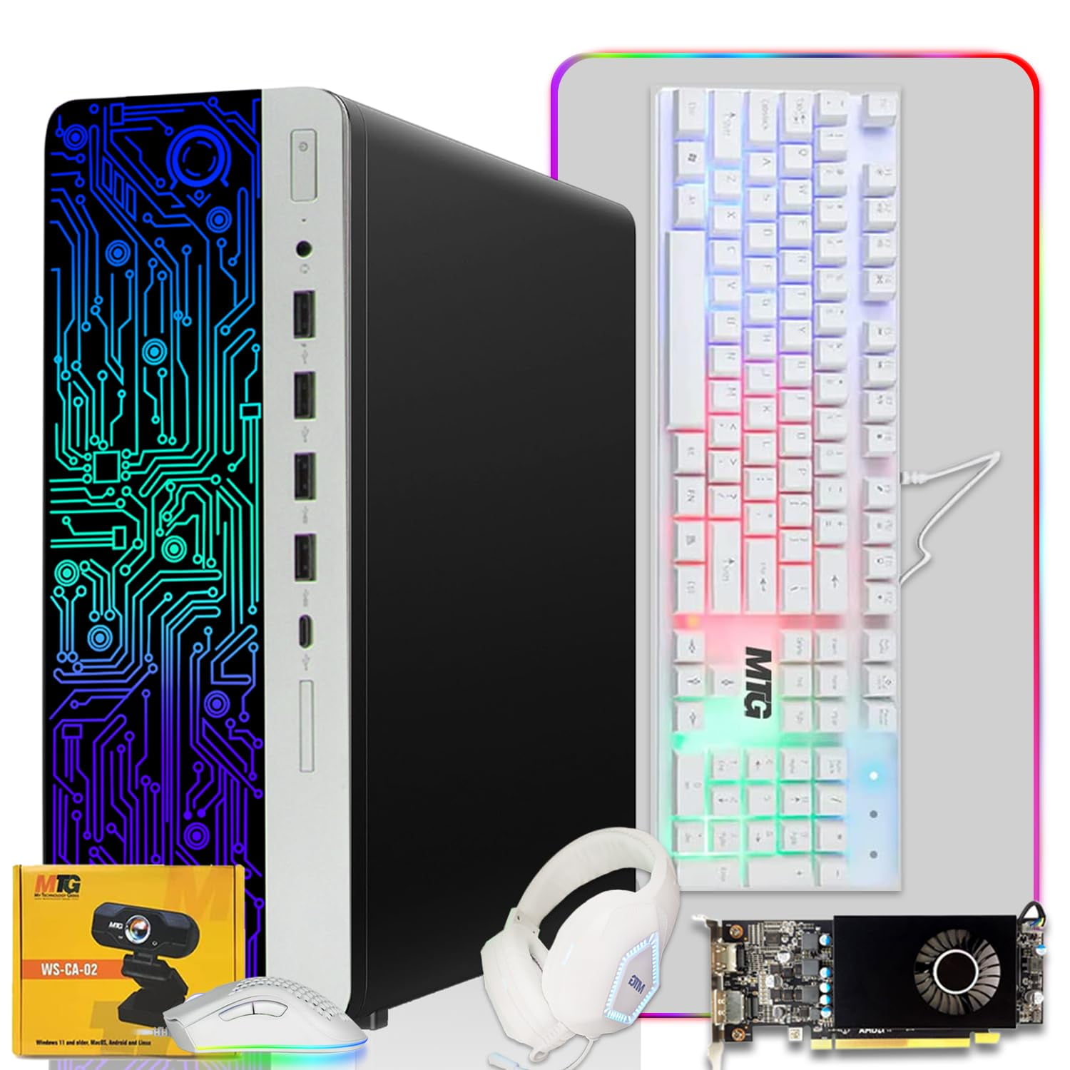 Restored HP G3 Computer Desktop PC,Intel Core i7 6th Gen,AMD RX 550 ...