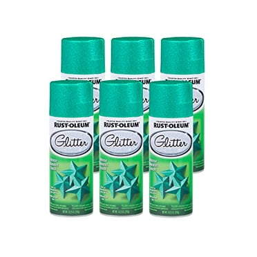 Turquoise, Rust-Oleum Specialty Glitter Spray Paint- 10.25, 6 Pack ...
