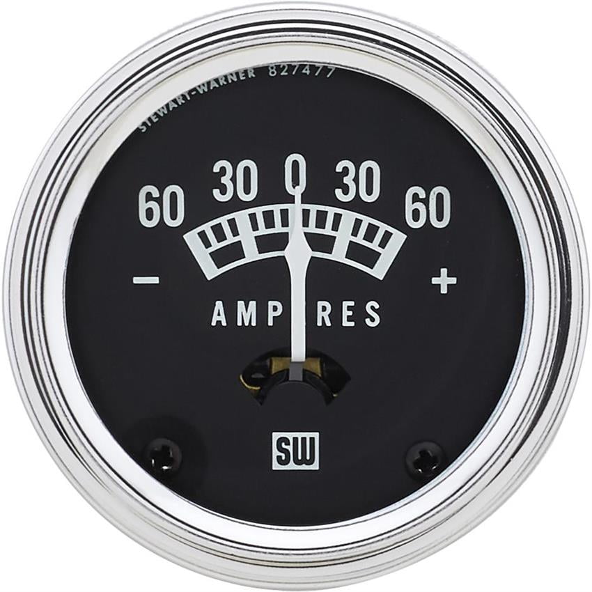 Stewart Warner 82202 Standard Ammeter Gauge-2-1/16 Inch, 60-0-60 Amps ...