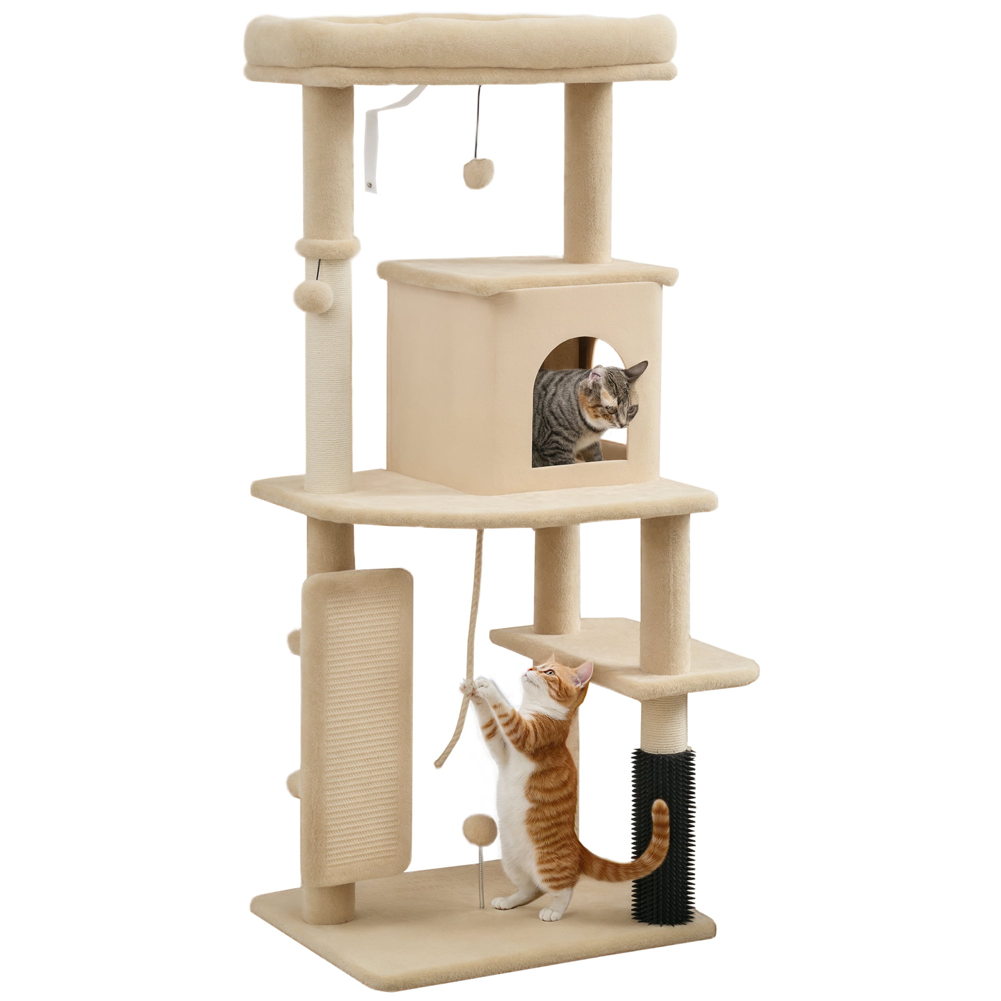 Click here for Pawhut 52 Inch Cat Tree With Scratching Posts  Cat... prices