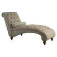 OakvillePark Gearhart Tufted Microfiber Chaise Lounge, Brown - Walmart.com