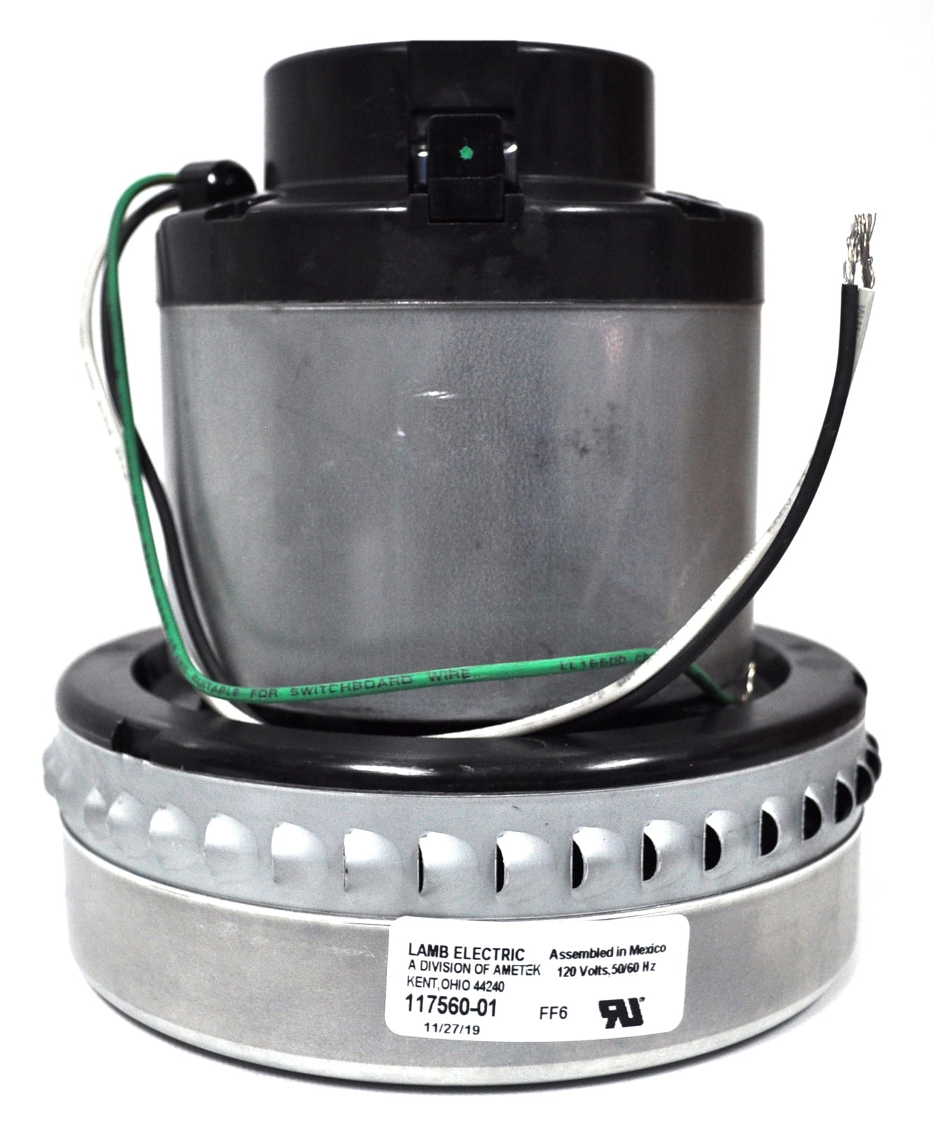 Ametek Lamb 7.2 Inch 2 Stage 120 Volt B/B Peripheral Bypass Motor ...