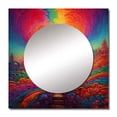 Designart "The Challenge Is Opportunity Dreamlike Spectrum Peaks II ...