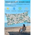 Abstract Paisley Pattern Sun Shade Sail 6.5'X10' Retro Green Ethnic ...