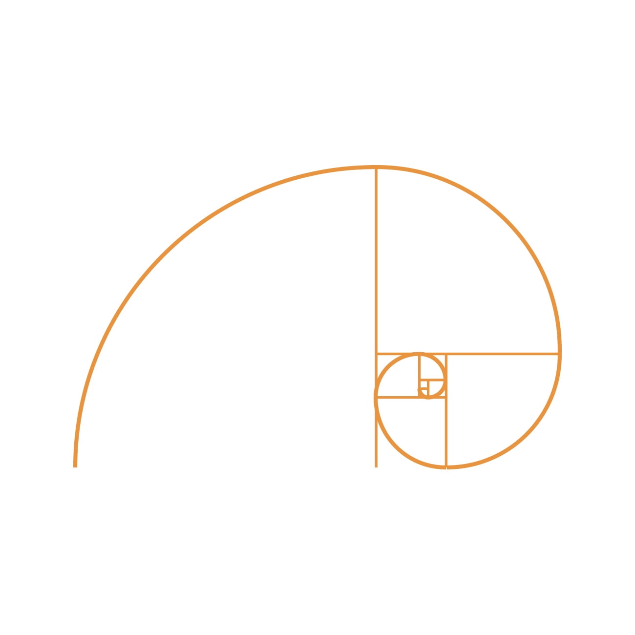 Fibonacci Golden Spiral Sticker Decal Die Cut - Self Adhesive Vinyl ...