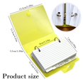SeekLGT White Mini Folder with 5 Count Lined Index Cards and Dividers ...