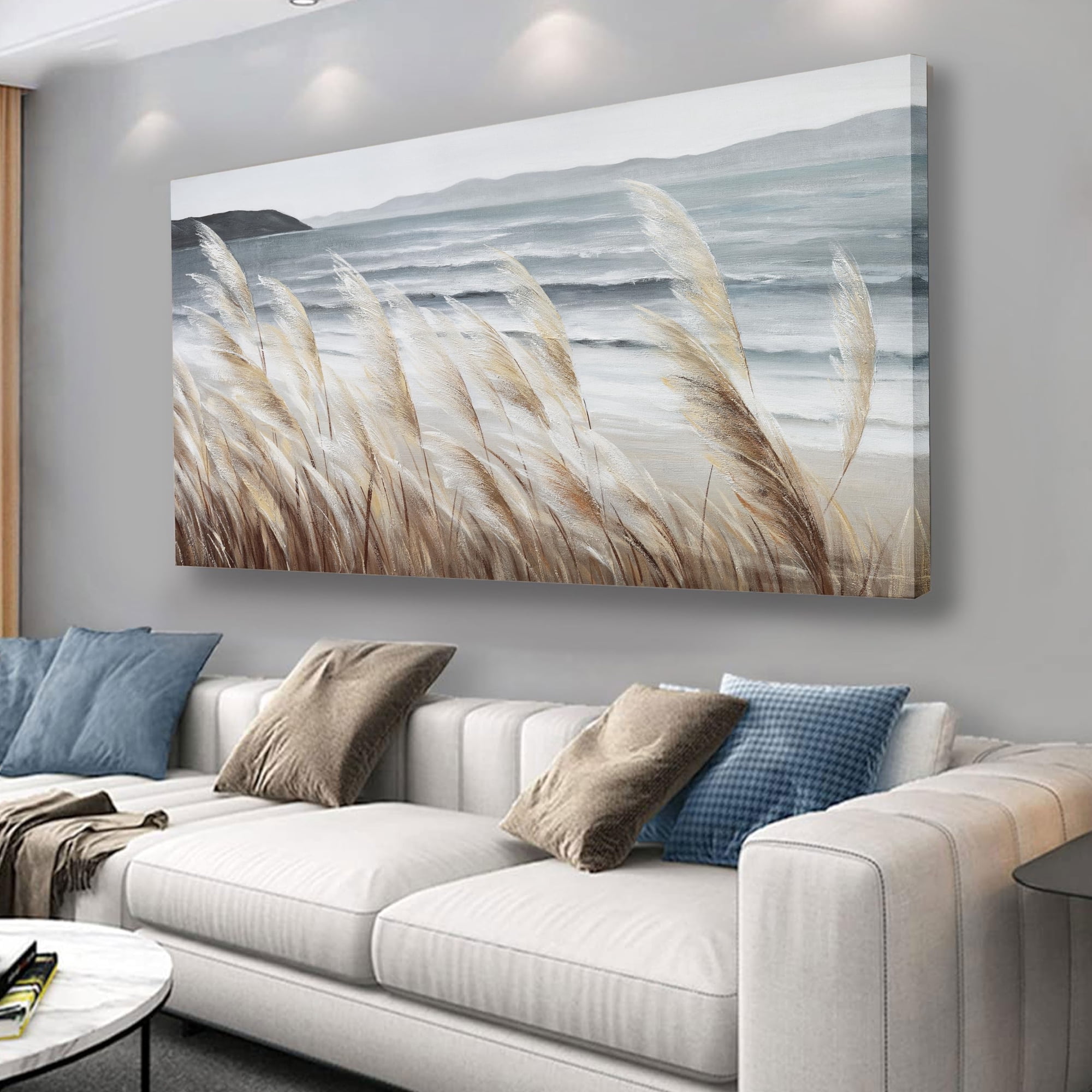Click here for Glvzygy Plant Wall Art Nature Wall Art Reed Seasca... prices