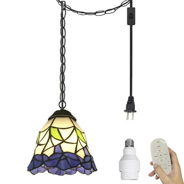 The Entertainer Plug-In Swag Pendant Light 16" White Glass with Brushed ...