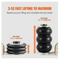 Air Jack 3 Ton/6600lbs, Triple Bag Pneumatic Jack, 5.5-17.7in Lift, 6 ...