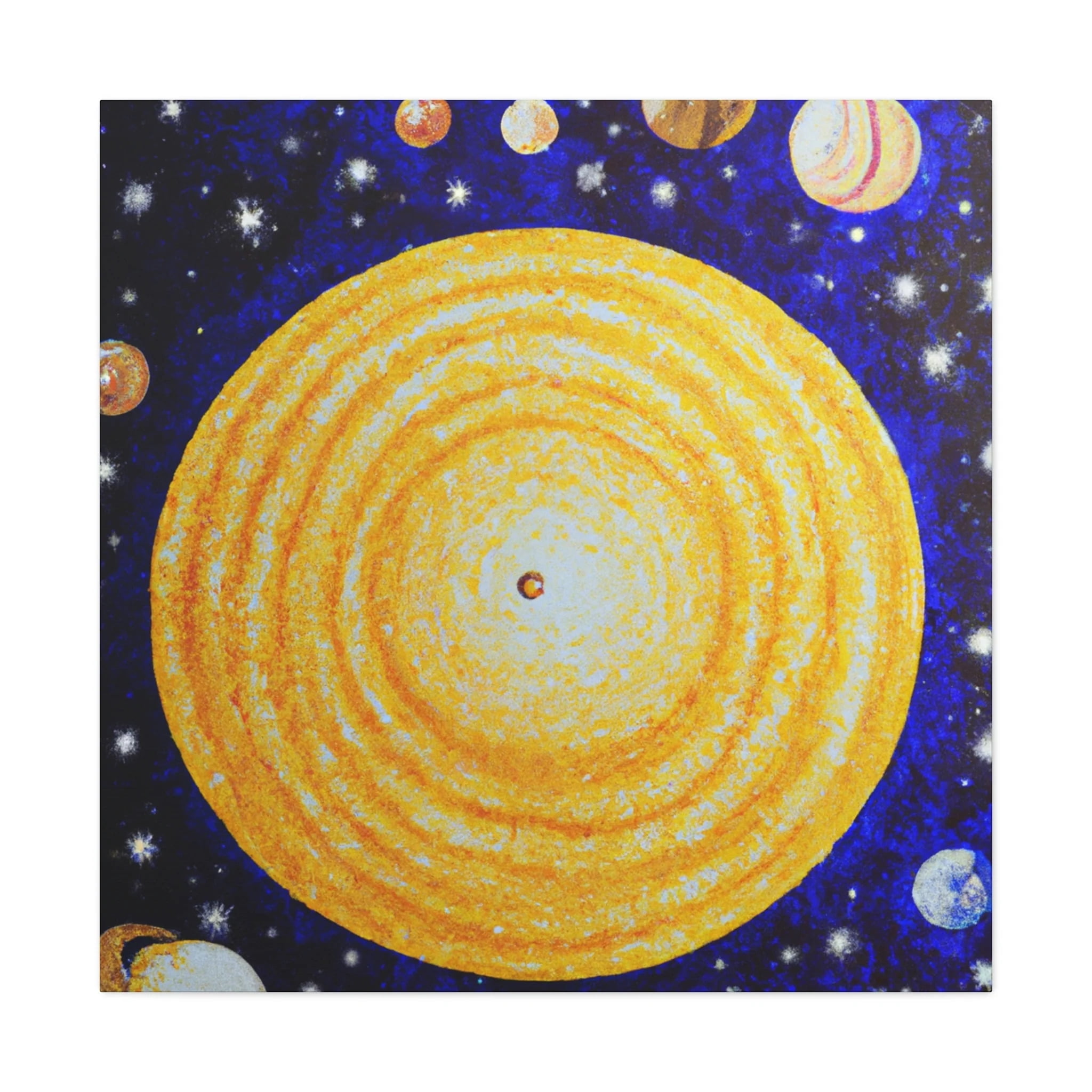 Solar System Pointillism - Canvas - Walmart.com