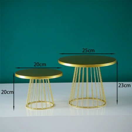 2Pcs Metal Cake Stands,8/10 Inch Pillar Style Cupcake Display Stand ...