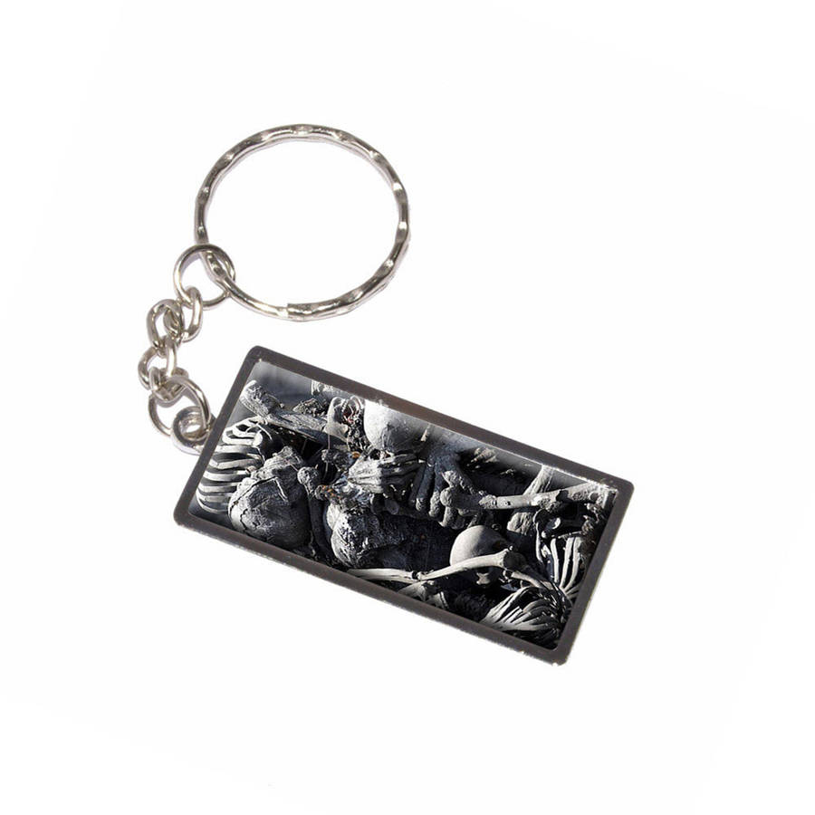 Pile Of Skeletons Skulls Bones Dead Keychain Key Chain Ring - Walmart.com