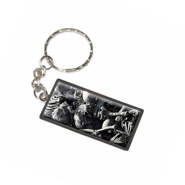 Pile Of Skeletons Skulls Bones Dead Keychain Key Chain Ring - Walmart.com