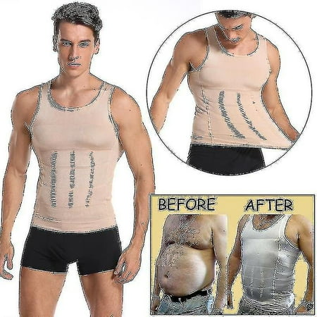 Men Gynecomastia Compression Shirt Waist Trainer Slimming Underwear ...