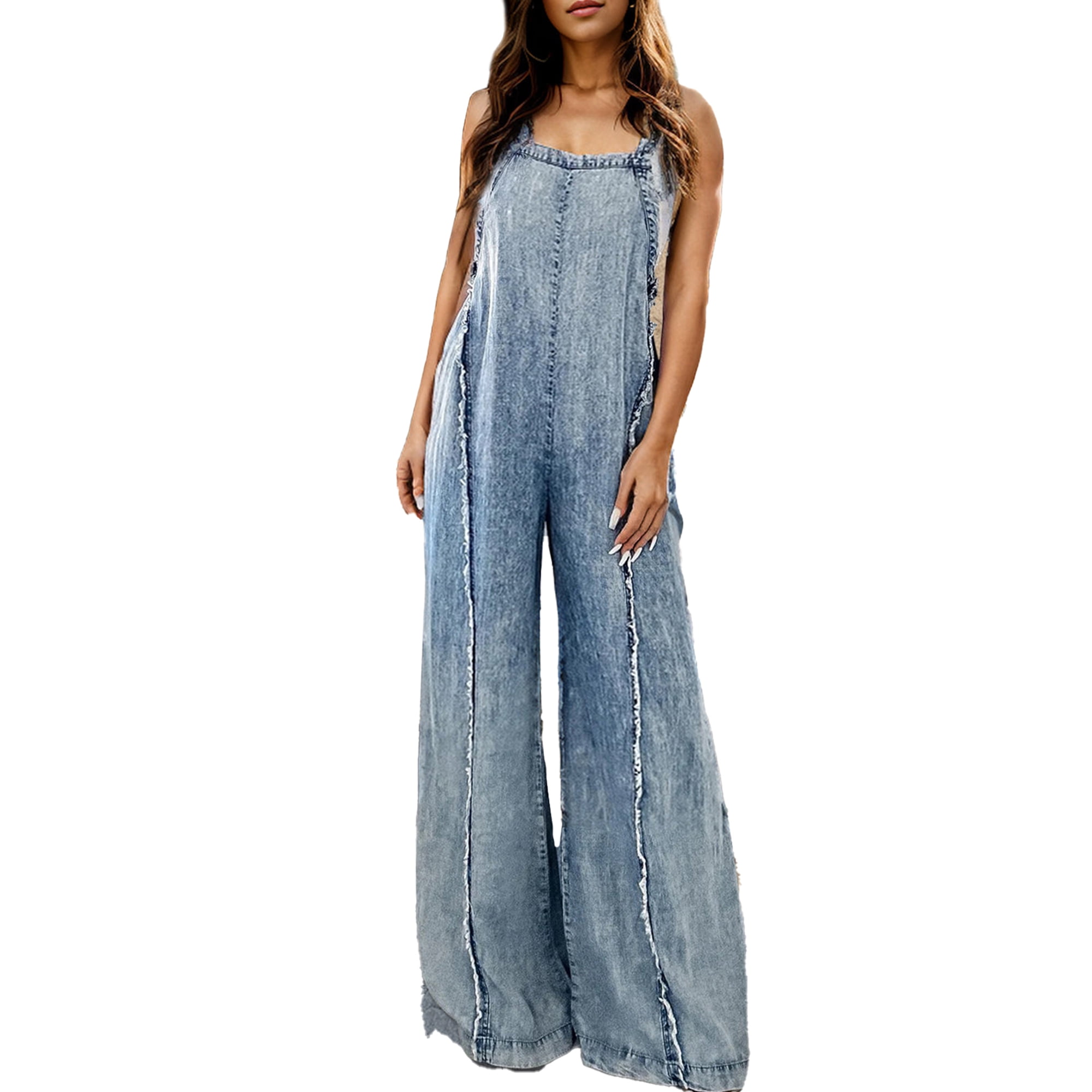 Click here for Gupgi Womens Denim Overalls Loose Jumpsuits Vintag... prices