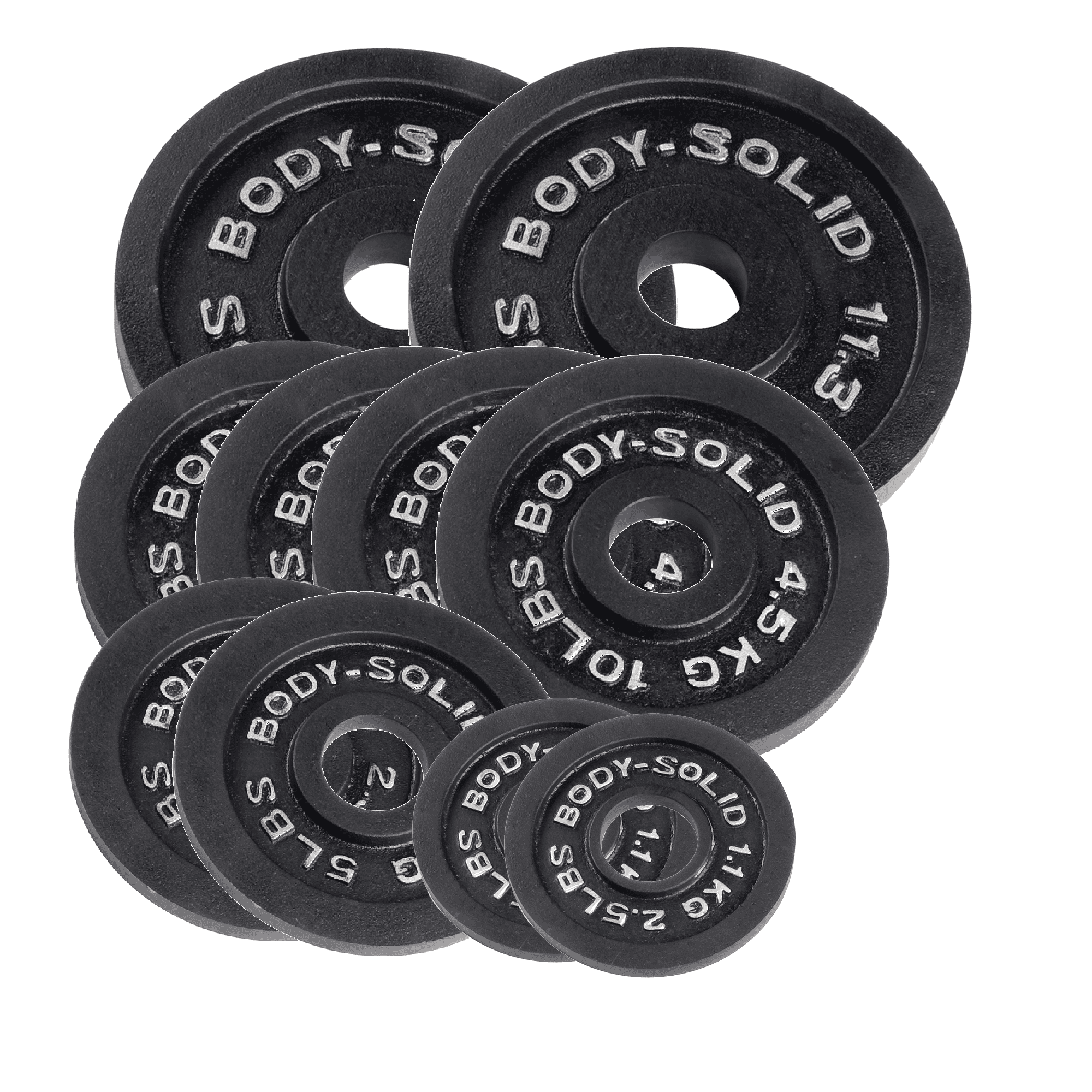 Body Solid - 105 lb Olympic Plates Weight Set - Walmart.com