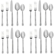Gourmet Settings (GS) Silver Braid 18/10 Stainless Steel 20pc. Flatware ...