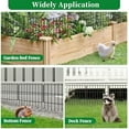 26 Panels Animal Barrier Fence No Dig, 1.25" Gap 28 Ft(L) X 17 in(H ...