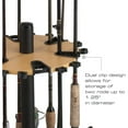 Rush Creek Creations 24 Fishing Rod Spinning Round Storage Rack ...