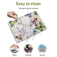 Colorful Butterfly Soft Diatomaceous Earth Mat, Watercolor Pink Blue ...