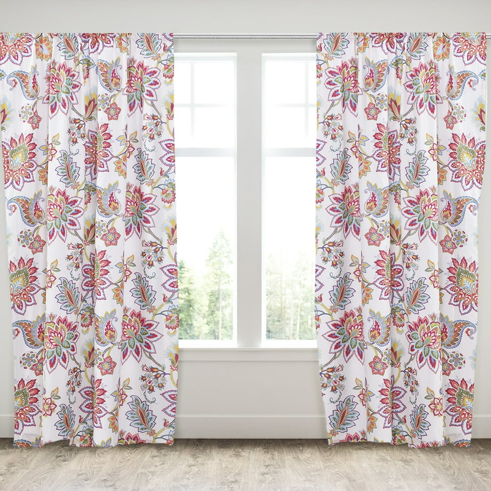 Levtex Home - Palladium Coral - Window Panel with Rod Pocket - One ... Levtex Home - Palladium Coral - Window Panel with Rod Pocket - One ...